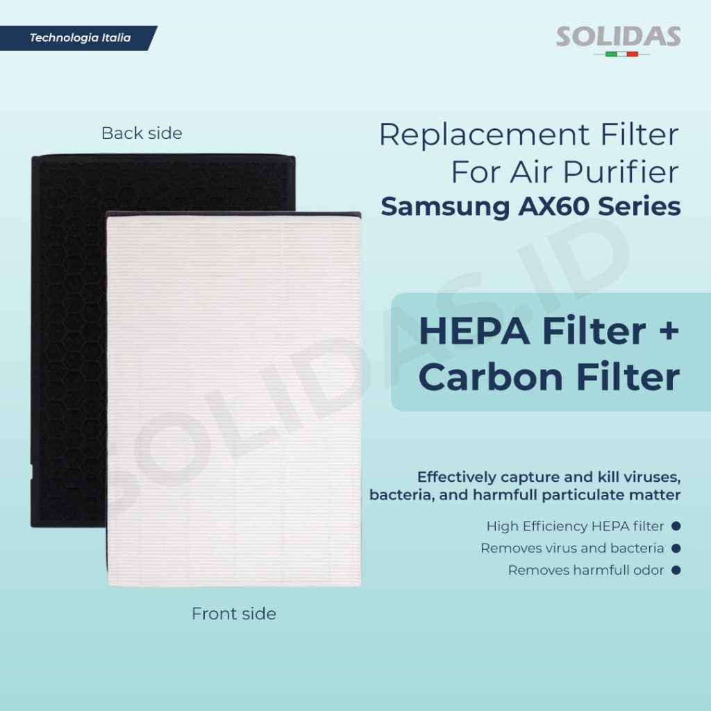 Replacement Filter Air Purifier Samsung AX60 Series / HEPA+Carbon – Solidas