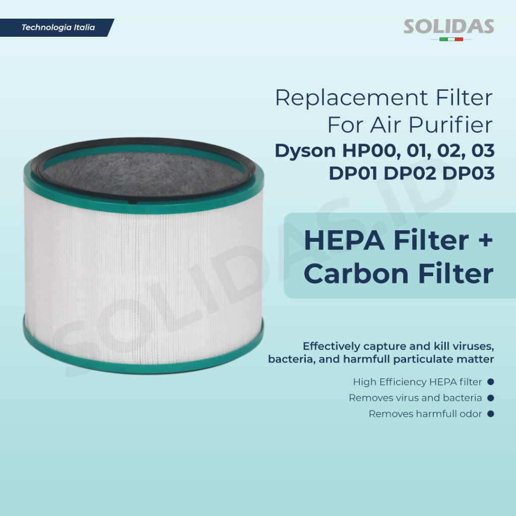 Replacement Filter Air Purifier Dyson HP00,01,02,03,DP01 / HEPA+Carbon ...